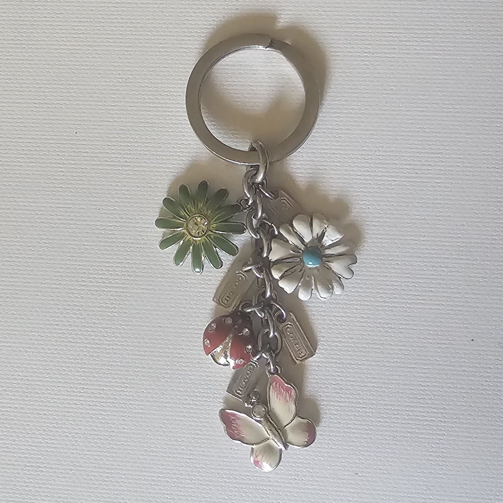 *Rare* Coach Ladybug Butterfly Flower Keychain/Bag Ch… - Gem